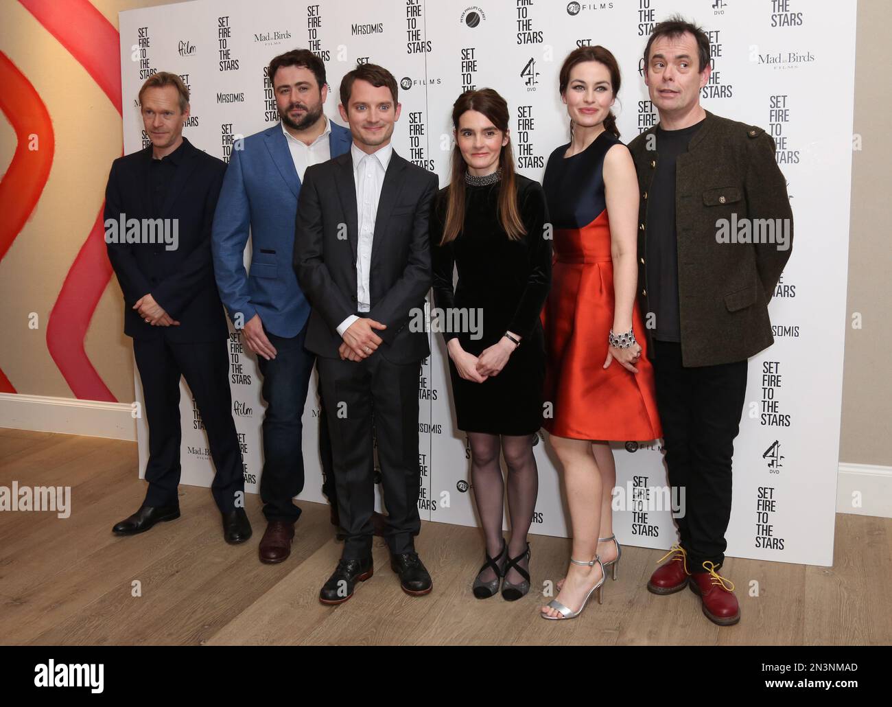 Actors from left, Steven Mackintosh, Celyn Jones, Elijah Wood, Shirley ...