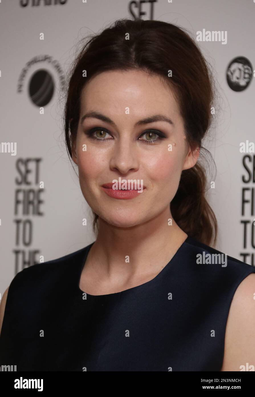 Actress Maimie McCoy arrives for the UK premiere of the film Set Fire ...