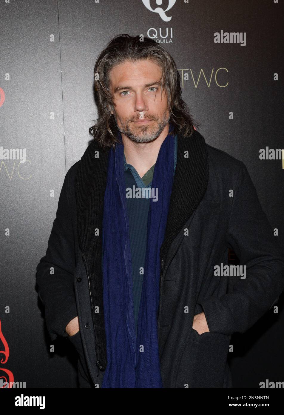 Anson Mount attends the premiere of "Horns" at The Landmark Sunshine ...