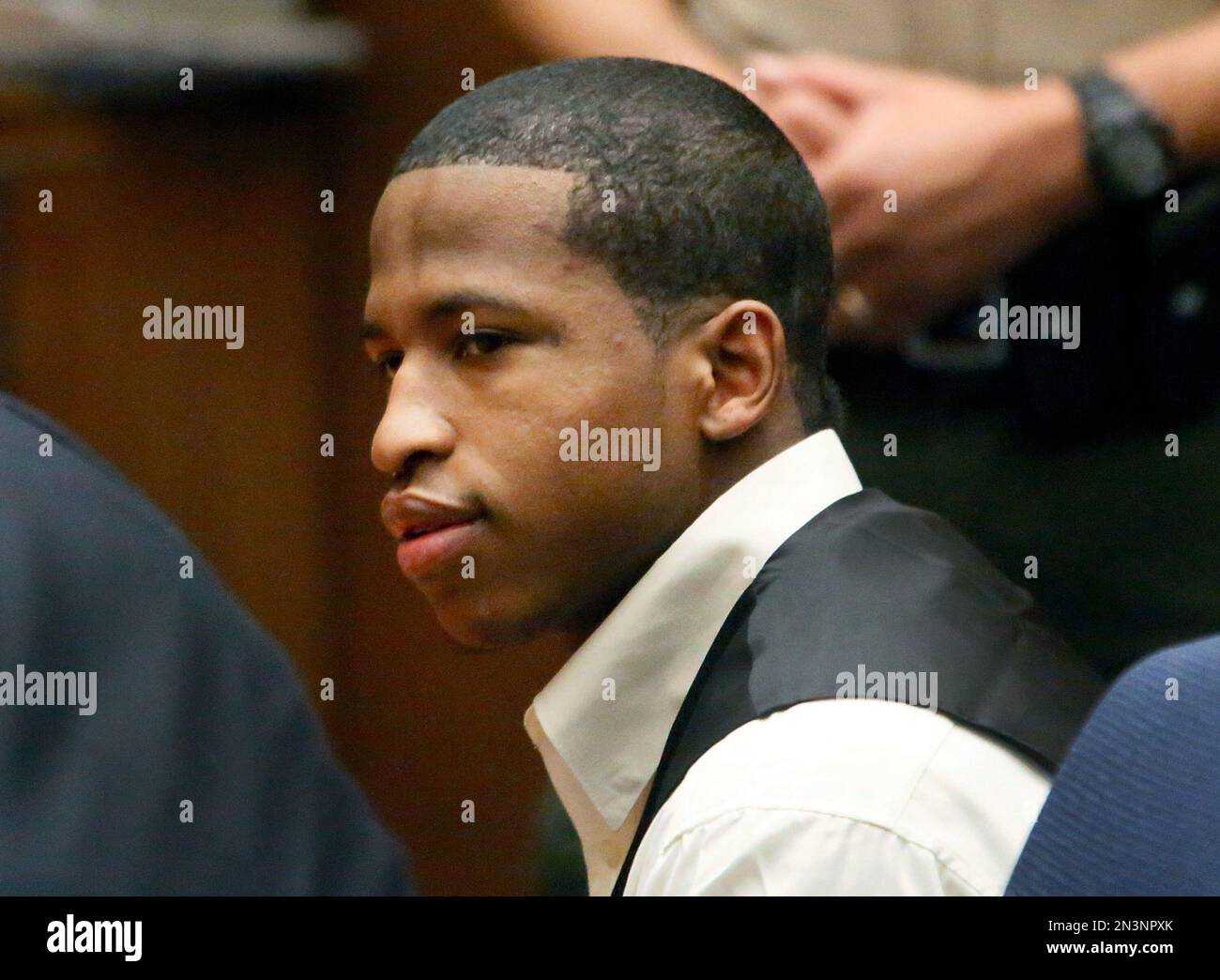 Javier Bolden reacts as he is convicted of first-degree murder at the ...