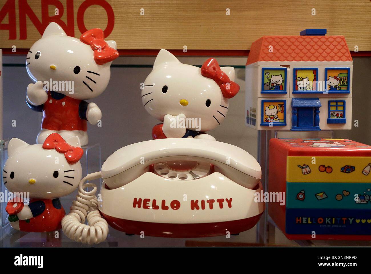 This Monday, Oct. 13, 2014 photo shows a vintage 1976 rotary Sanrio ...