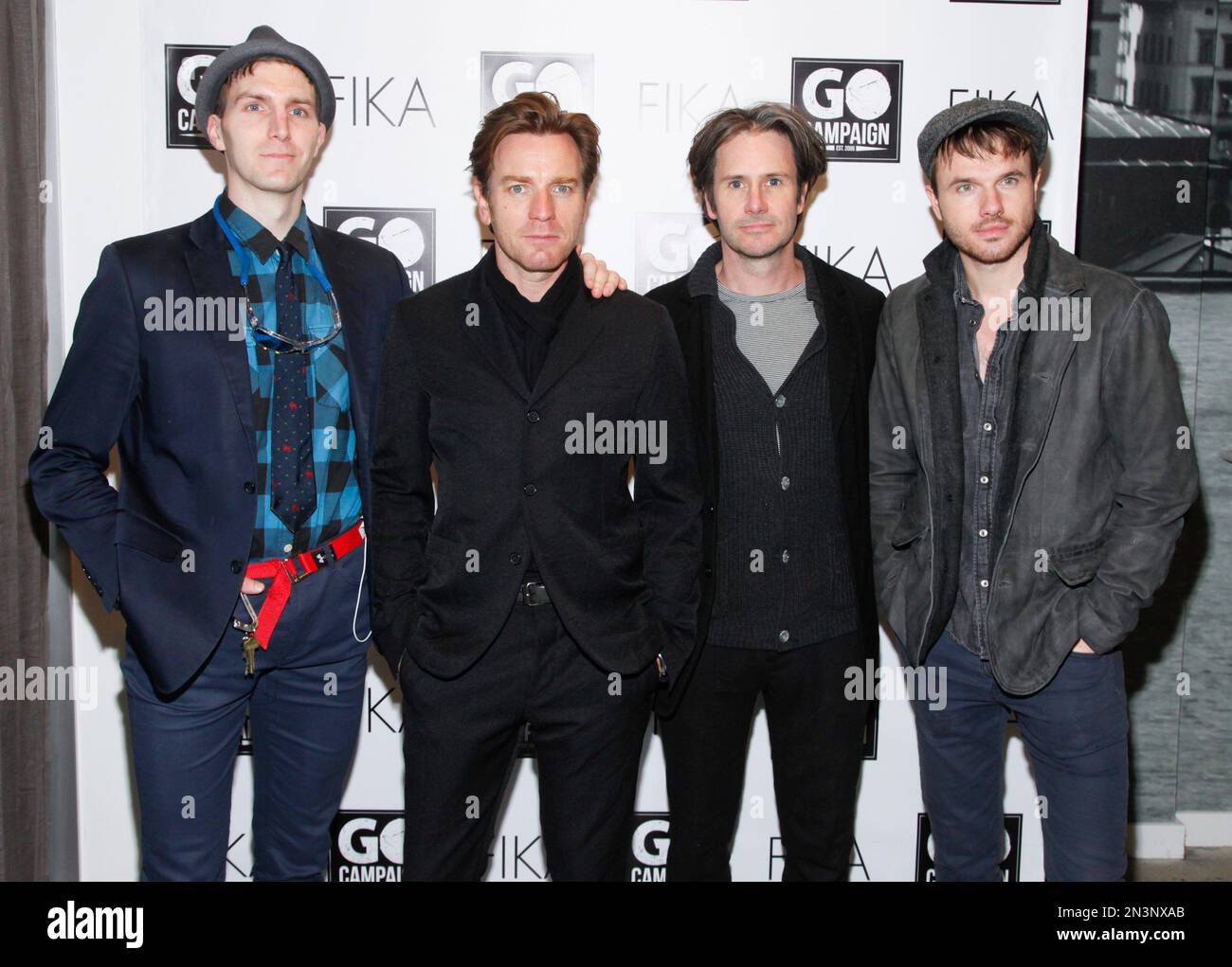 Alex Breaux, from left, Ewan McGregor, Josh Hamilton and Ronan Raftery ...