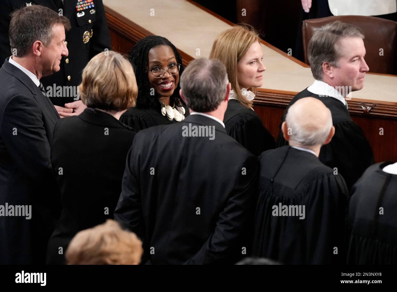 Supreme Court Justice Ketanji Brown Jackson, Justice Brett Kavanaugh ...