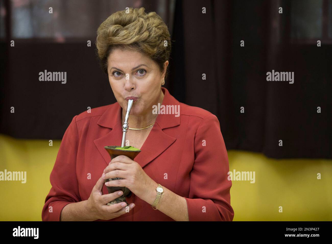 Brazil's President Dilma Rousseff, presidential candidate for re ...