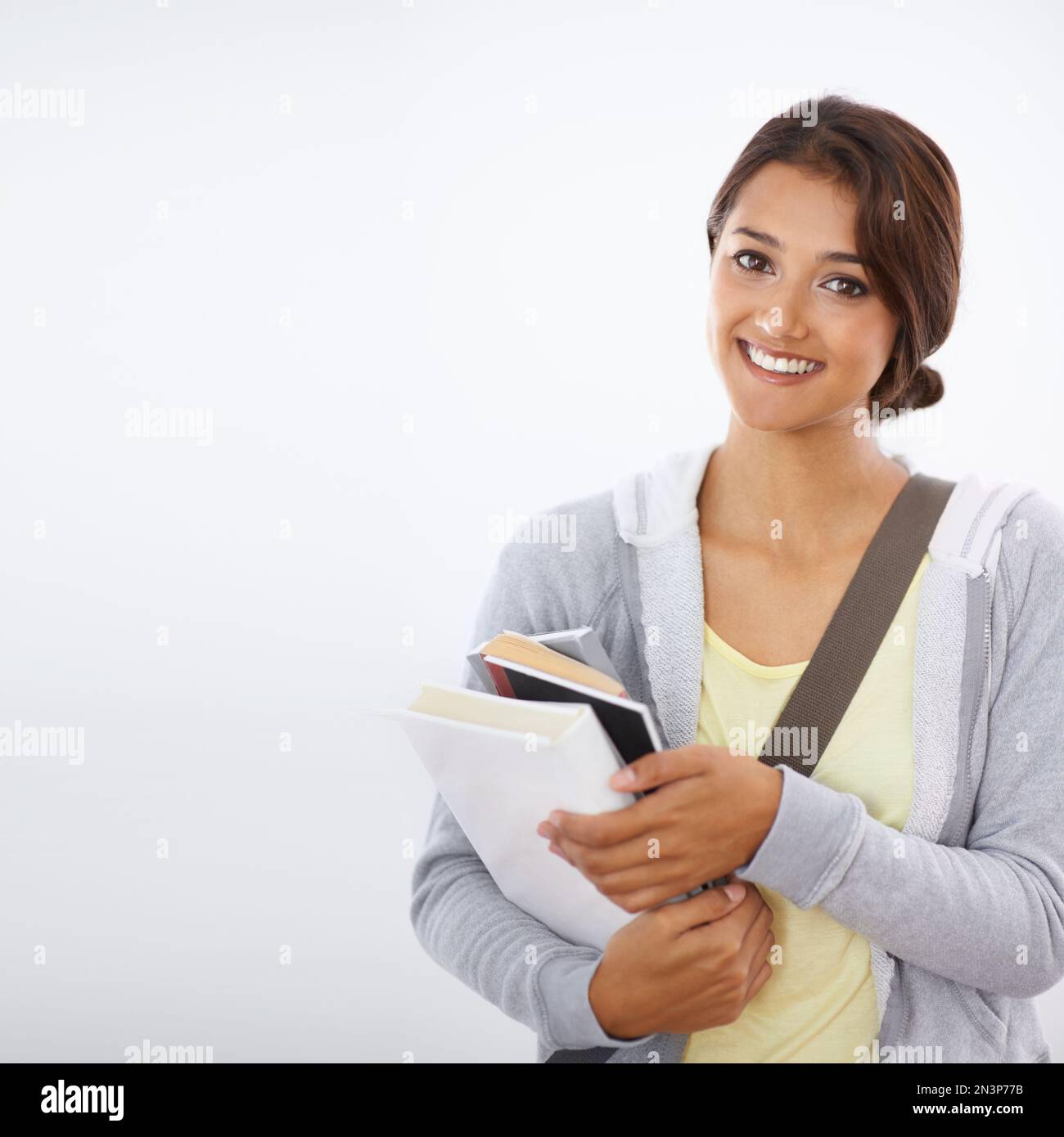 College student smiling widely hi-res stock photography and images - Alamy