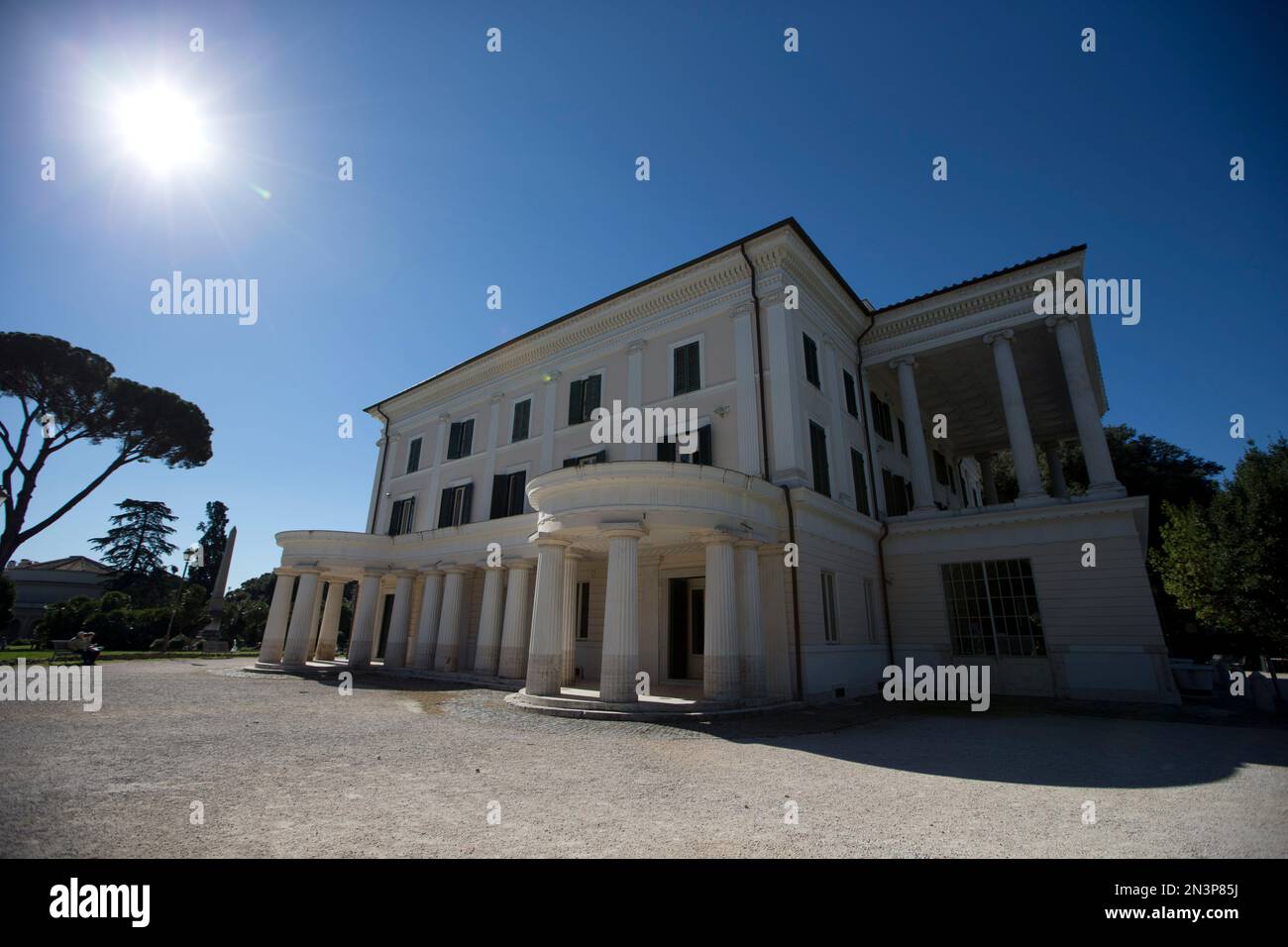 A view of Benito Mussolini's residence Villa Torlonia, in Rome ...
