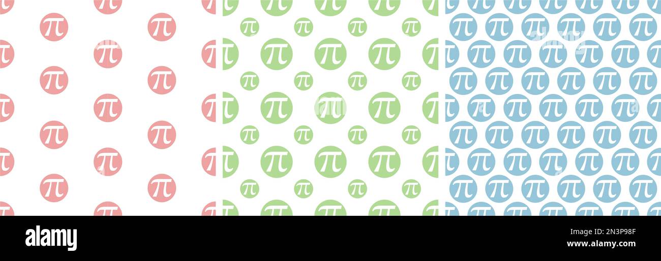 Pi Day Seamless Pattern Design with Mathematical Constants or Baked Pie ...