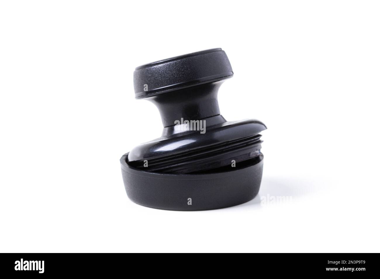 Closeup round stationery stamp isolated on white background Stock Photo ...