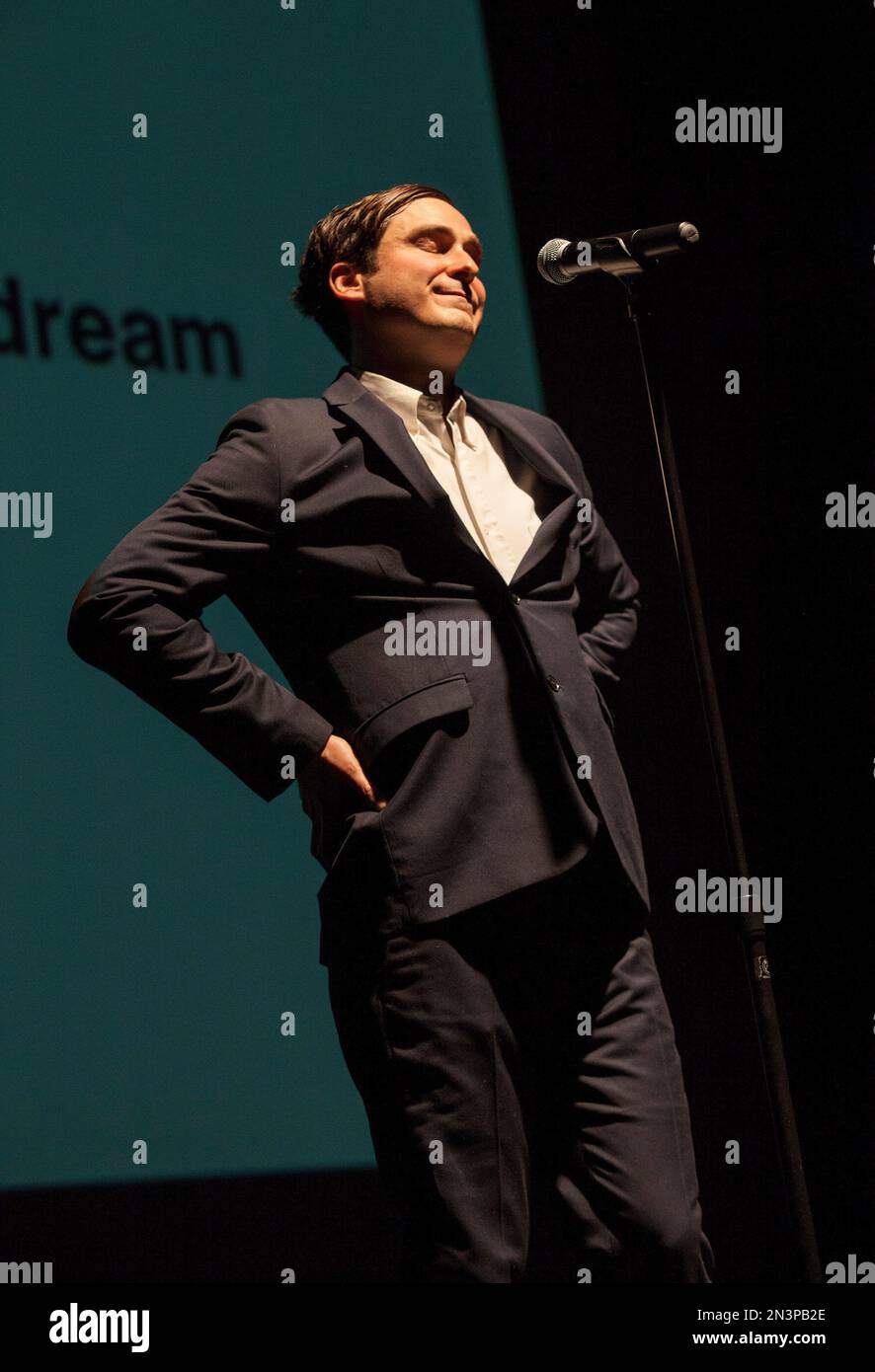 Chicago musician Tim Kinsella performs his new composition, “Hunky Dory ...