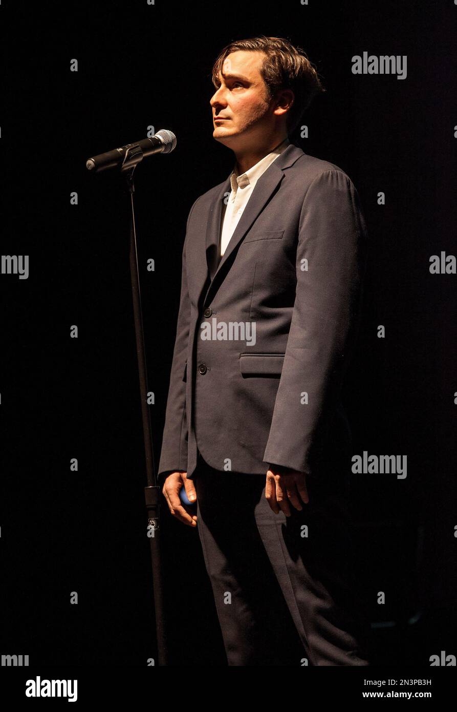 Chicago musician Tim Kinsella performs his new composition, “Hunky Dory ...