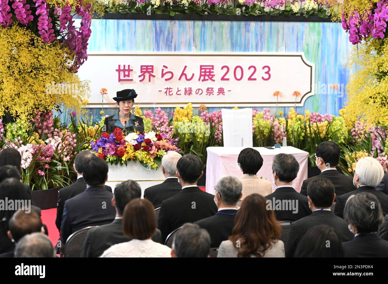 Princess Hisako of Takamado attends an opening ceremony of the Japan ...