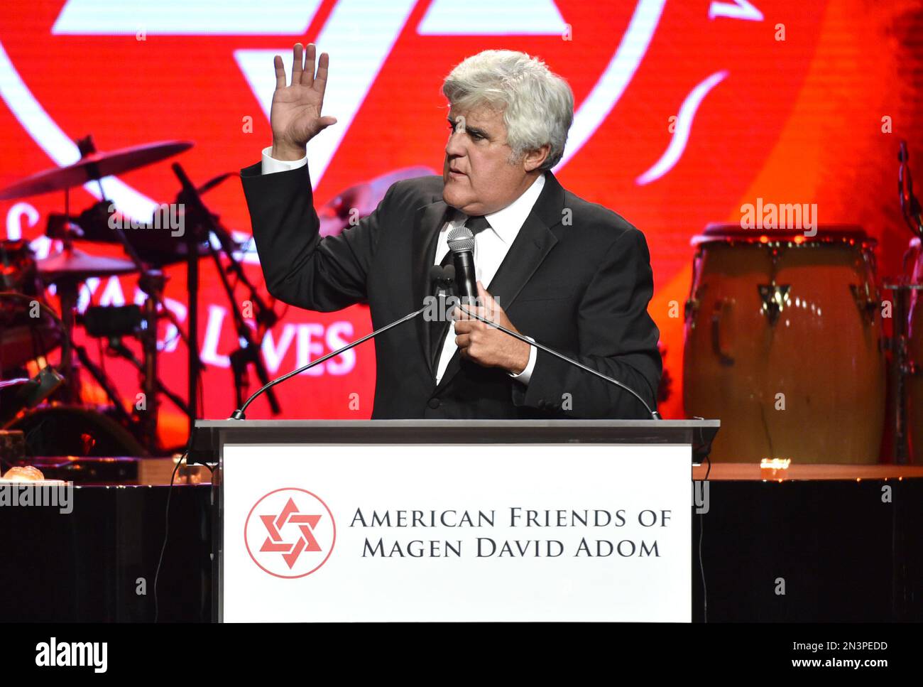 Jay Leno attends American Friends of Magen David Adom's Red Star Ball ...