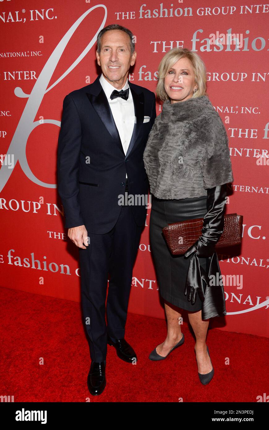 Starbucks CEO Howard Schultz and wife Sheri Schultz attend Fashion ...