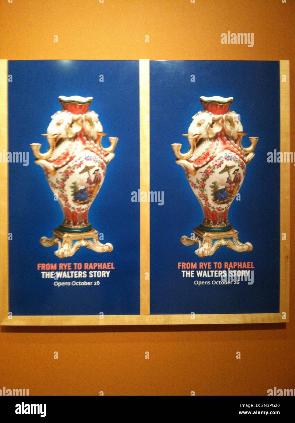 This Oct. 22, 2014 image shows a poster for a new installation at the ...