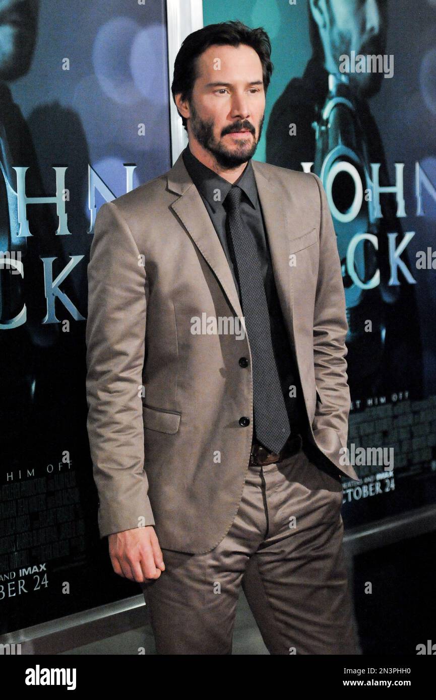Keanu Reeves arrives at the LA Special Screening Of "John Wick" on ...