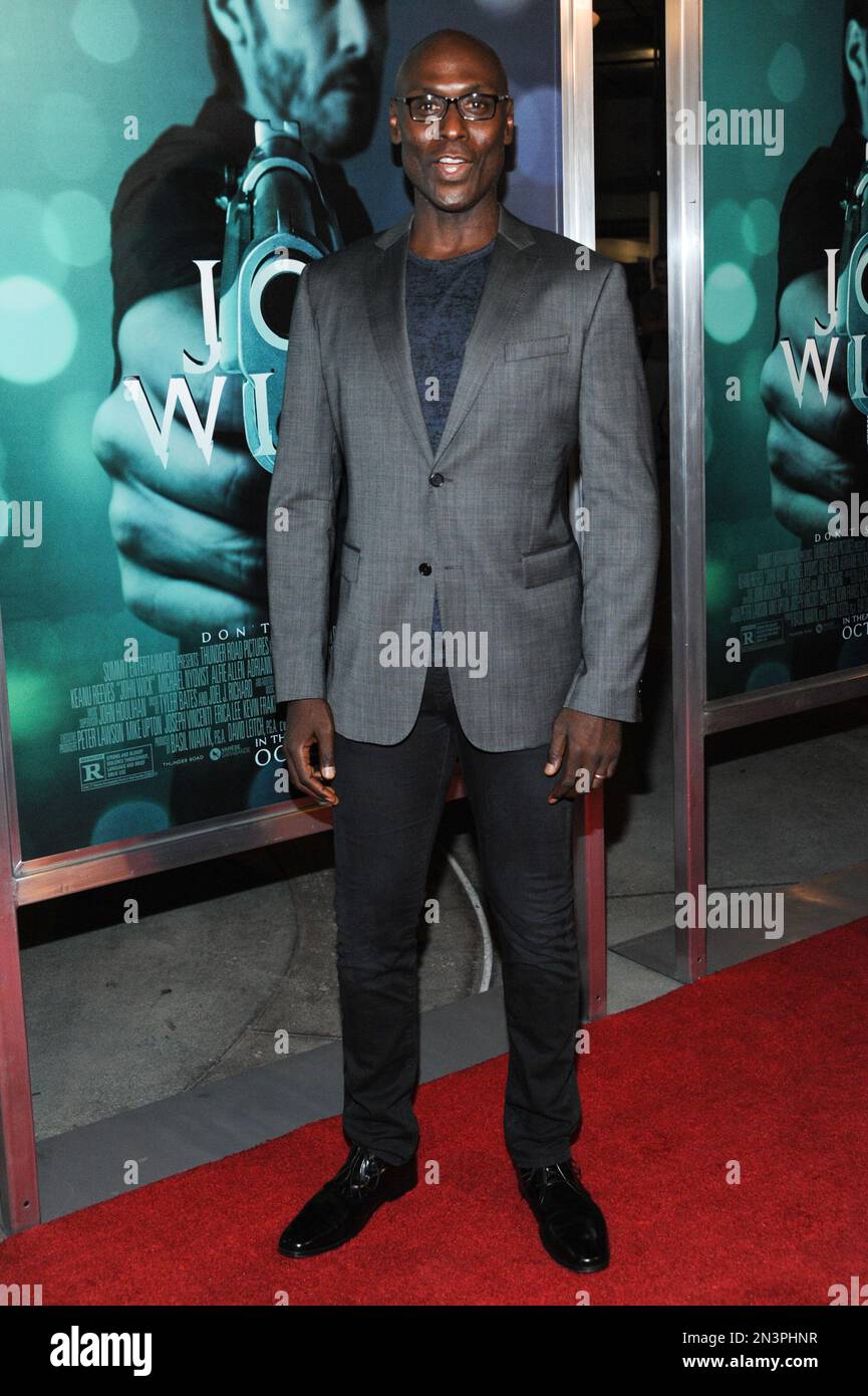 Lance Reddick arrives at the LA Special Screening Of "John Wick" on ...