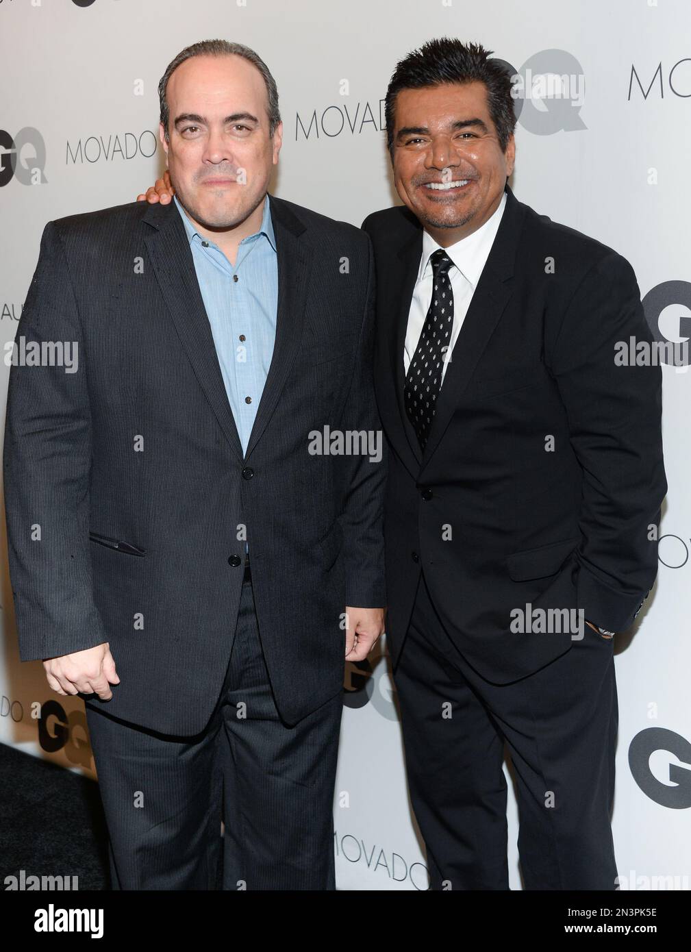 Actors David Zayas, left, and George Lopez attend the 2014 GQ Gentlemen ...