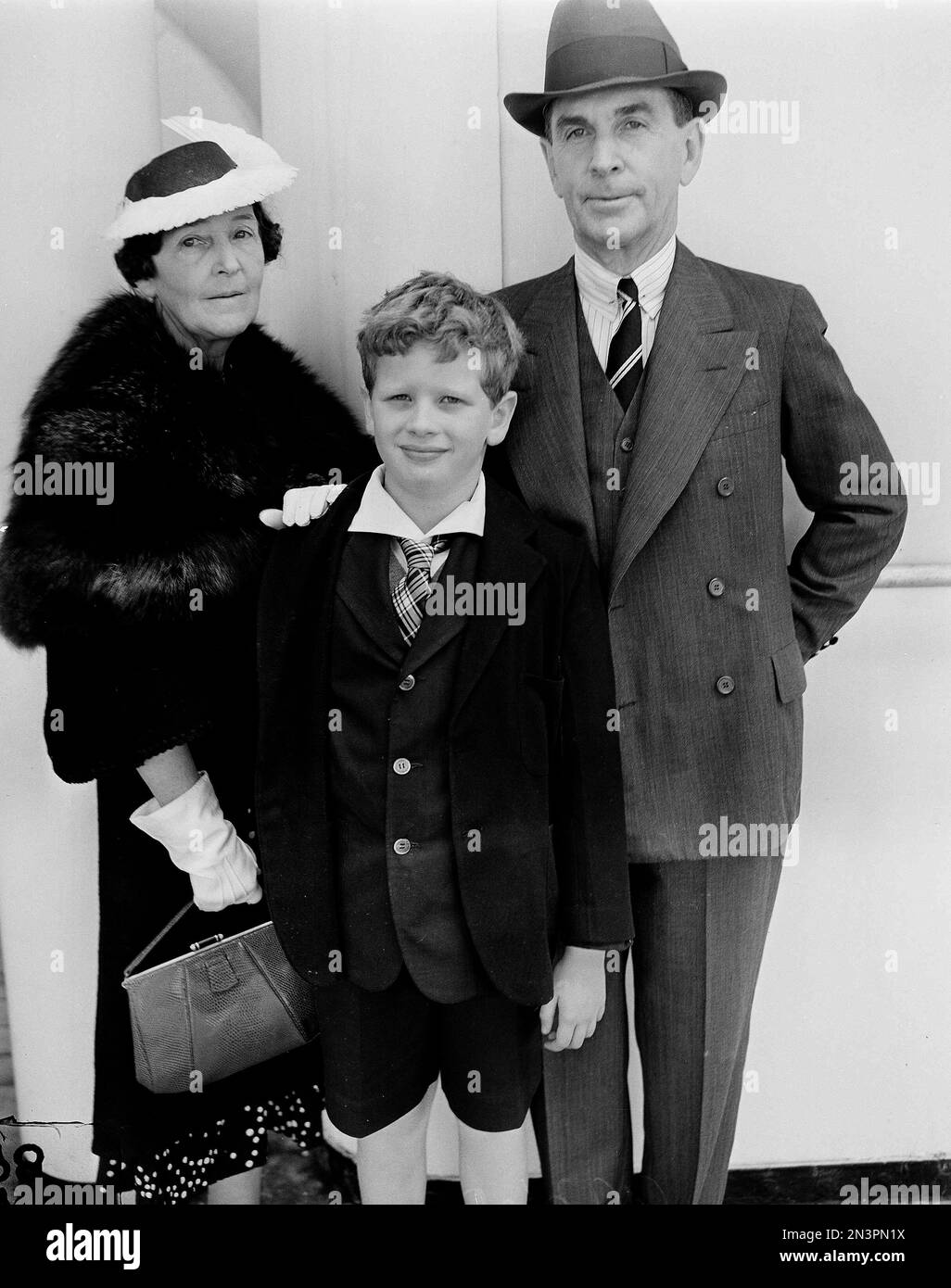 Mr. and Mrs. Joseph W. Powell and their grandson Joseph W. Powell III ...