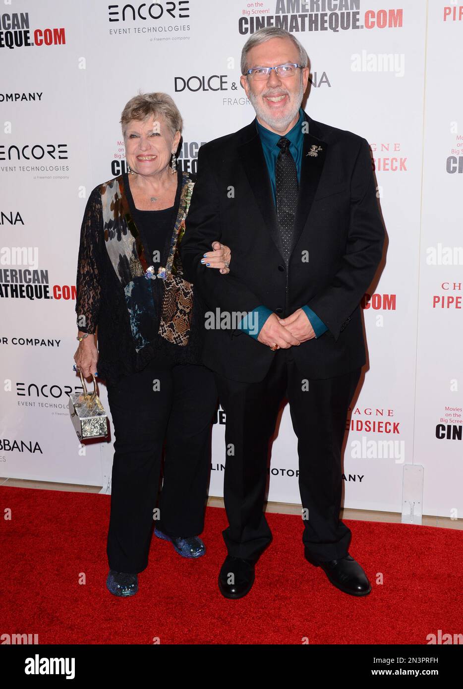 Alice Tlusty Maltin, left, and Leonard Maltin arrive at the 28th annual ...