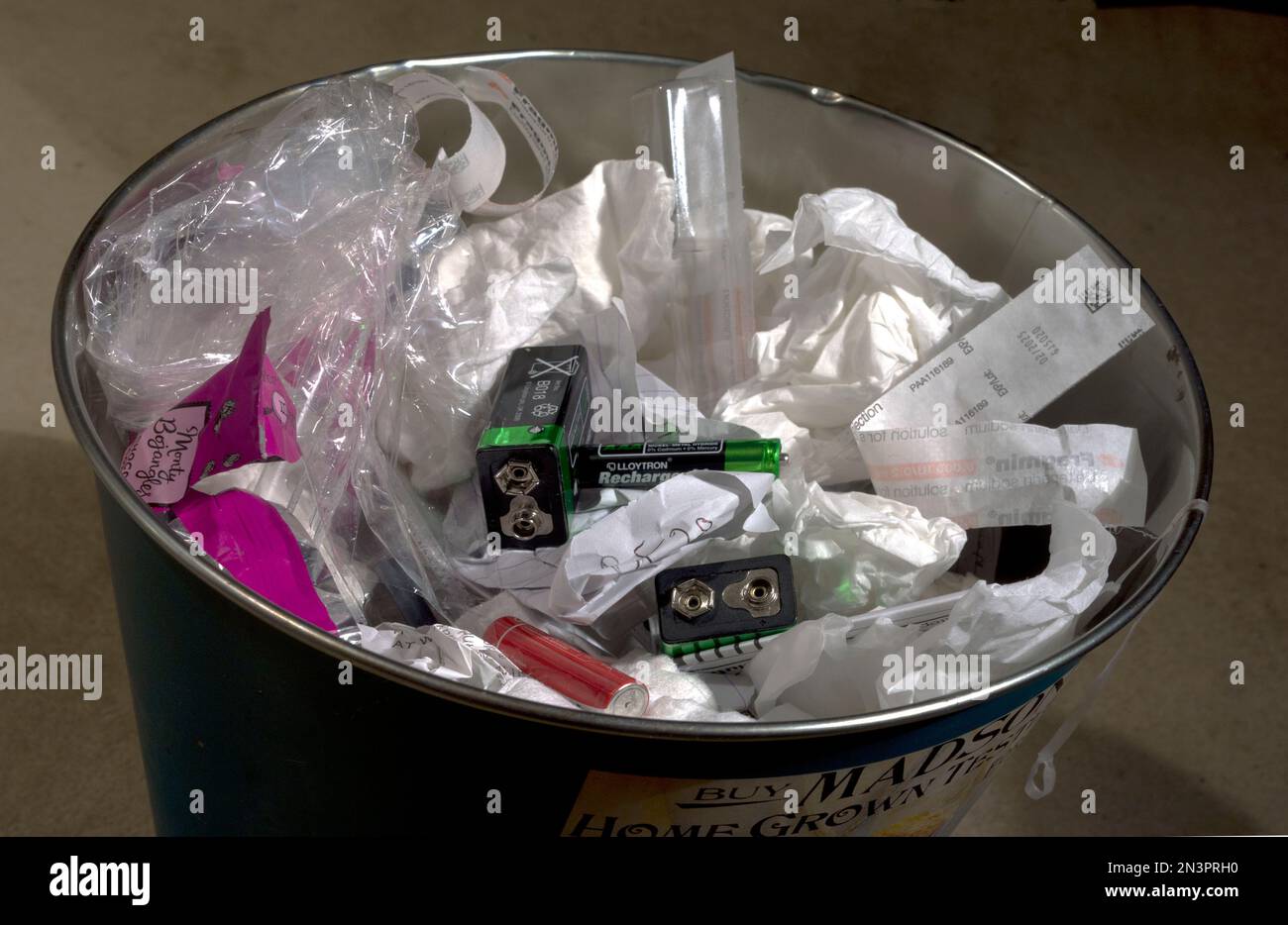 Disposal of Waste batteries Stock Photo - Alamy