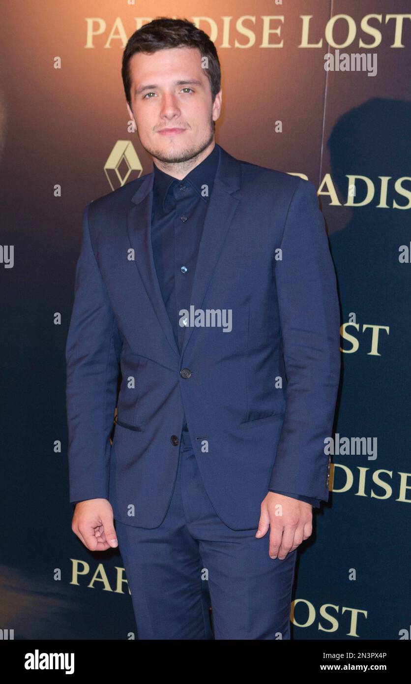 Actor Josh Hutcherson poses during the photo call to present the movie ...