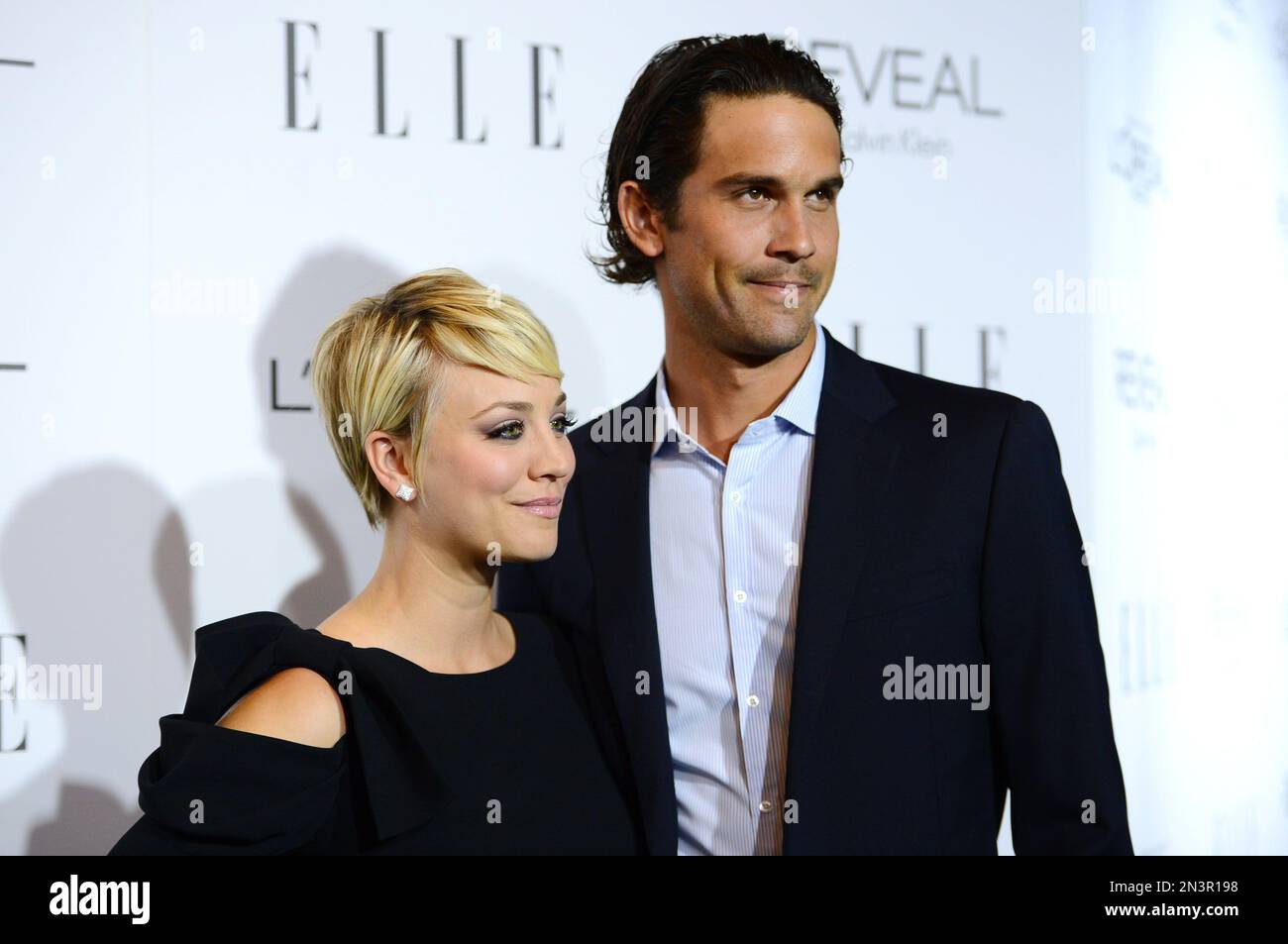 Kaley Cuoco-Sweeting, left, and Ryan Sweeting arrive at ELLE's 21st ...