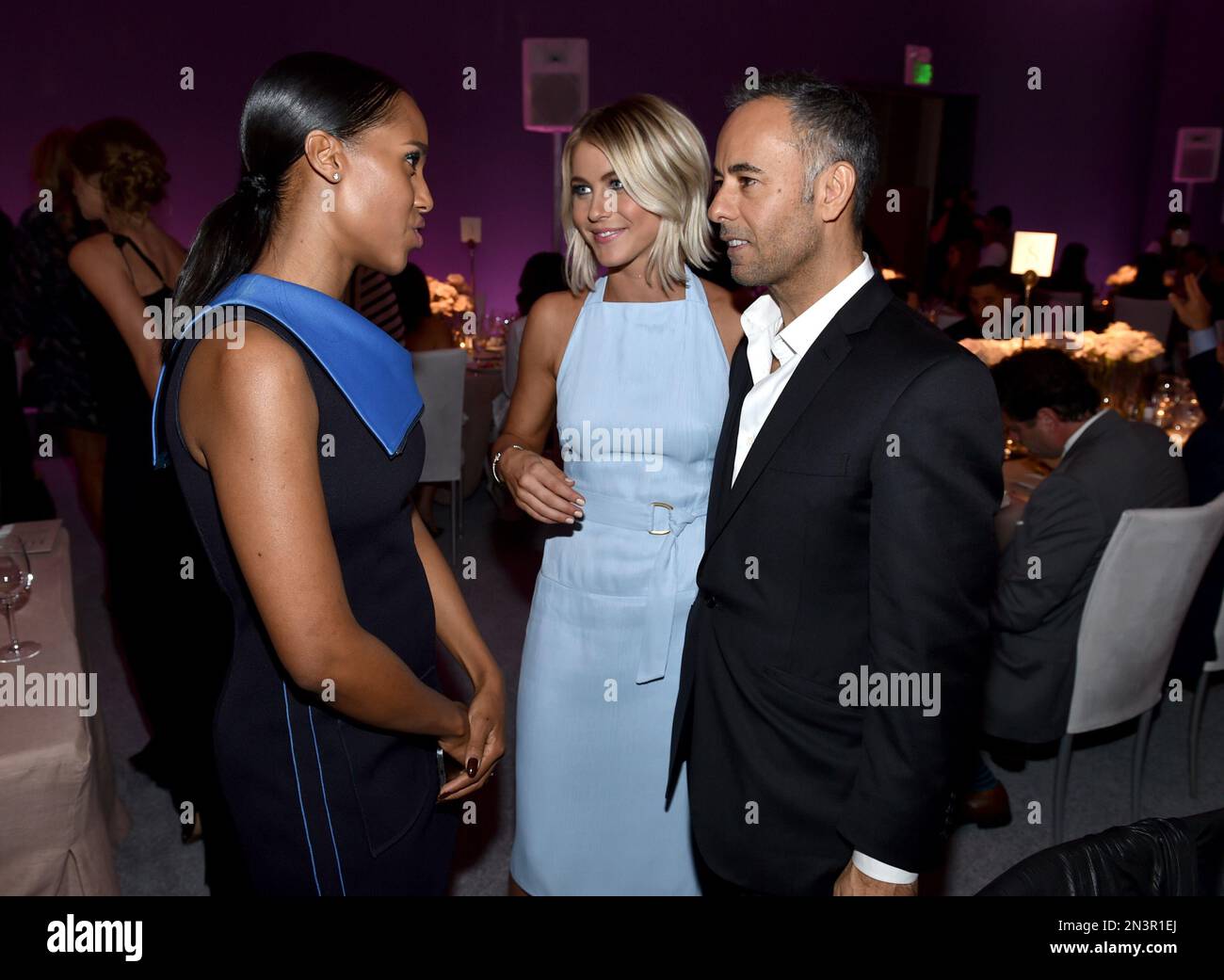 Kerry Washington, from left, Julianne Hough and Francisco Costa attend ...