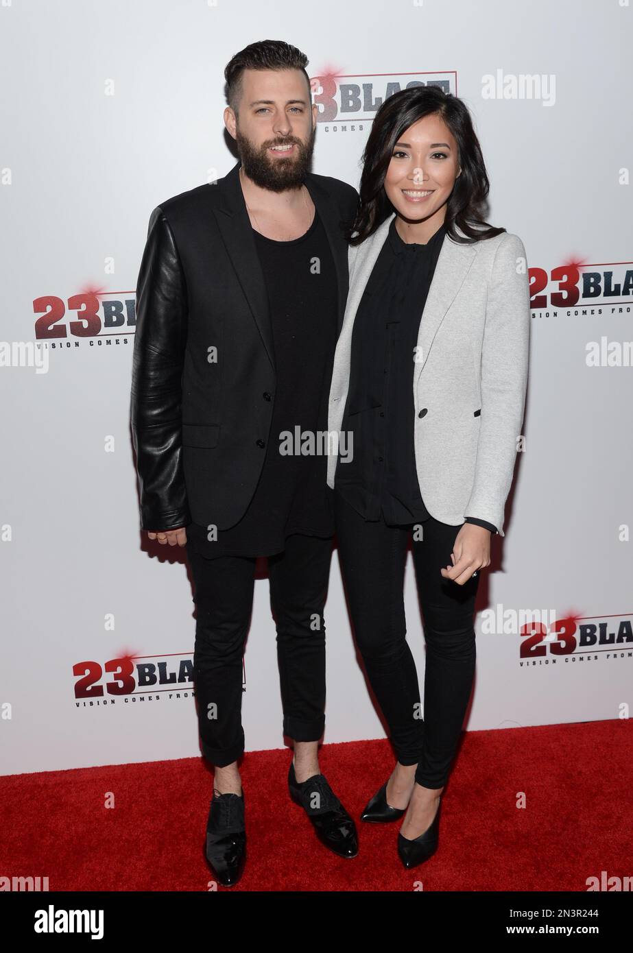 Producer Brent Ryan Green and his wife Trang Green attend the premiere ...