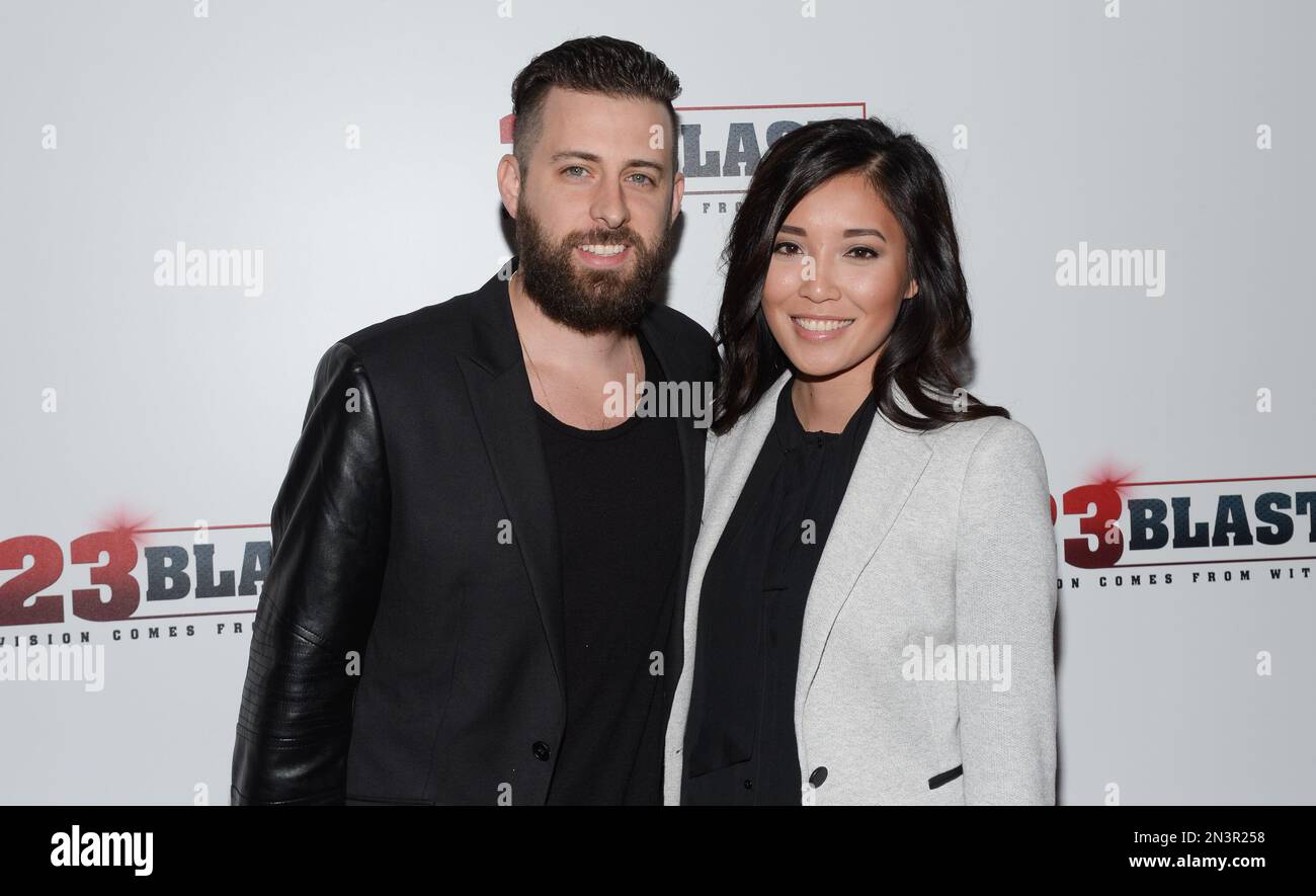 Producer Brent Ryan Green and his wife Trang Green attend the premiere ...