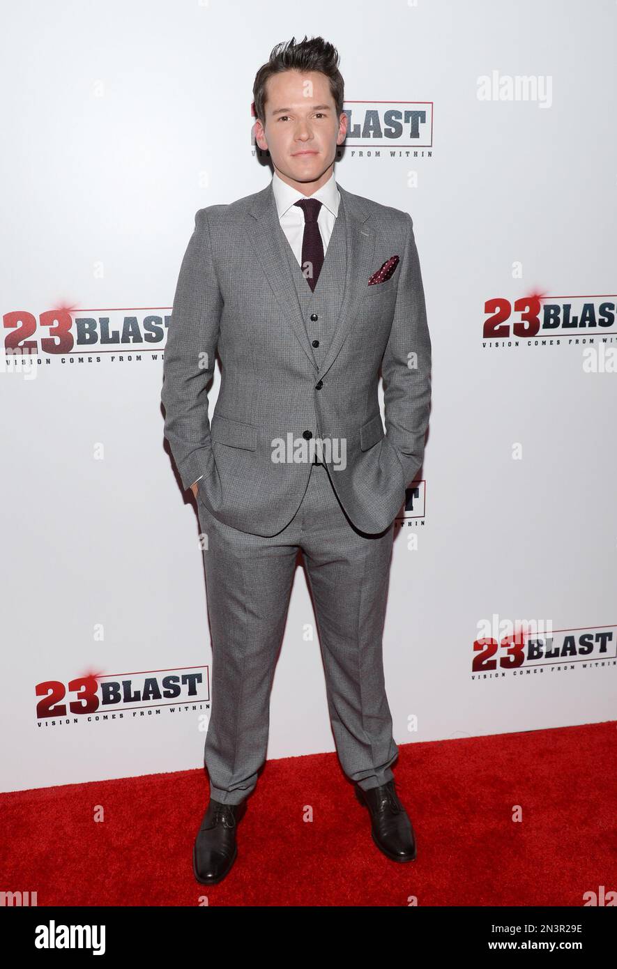 Actor Mark Hapka attends the premiere of "23Blast" at the Regal Cinemas ...