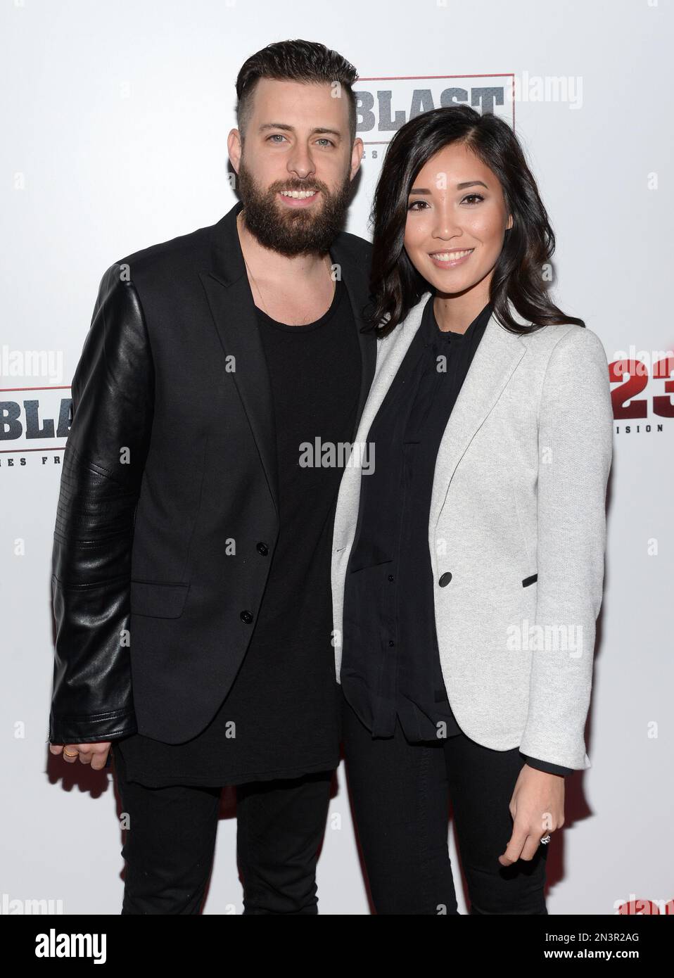 Producer Brent Ryan Green and his wife Trang Green attend the premiere ...
