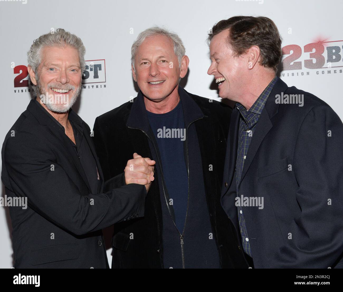 Actors Stephen Lang, left, Victor Garber and Dylan Baker attend the ...