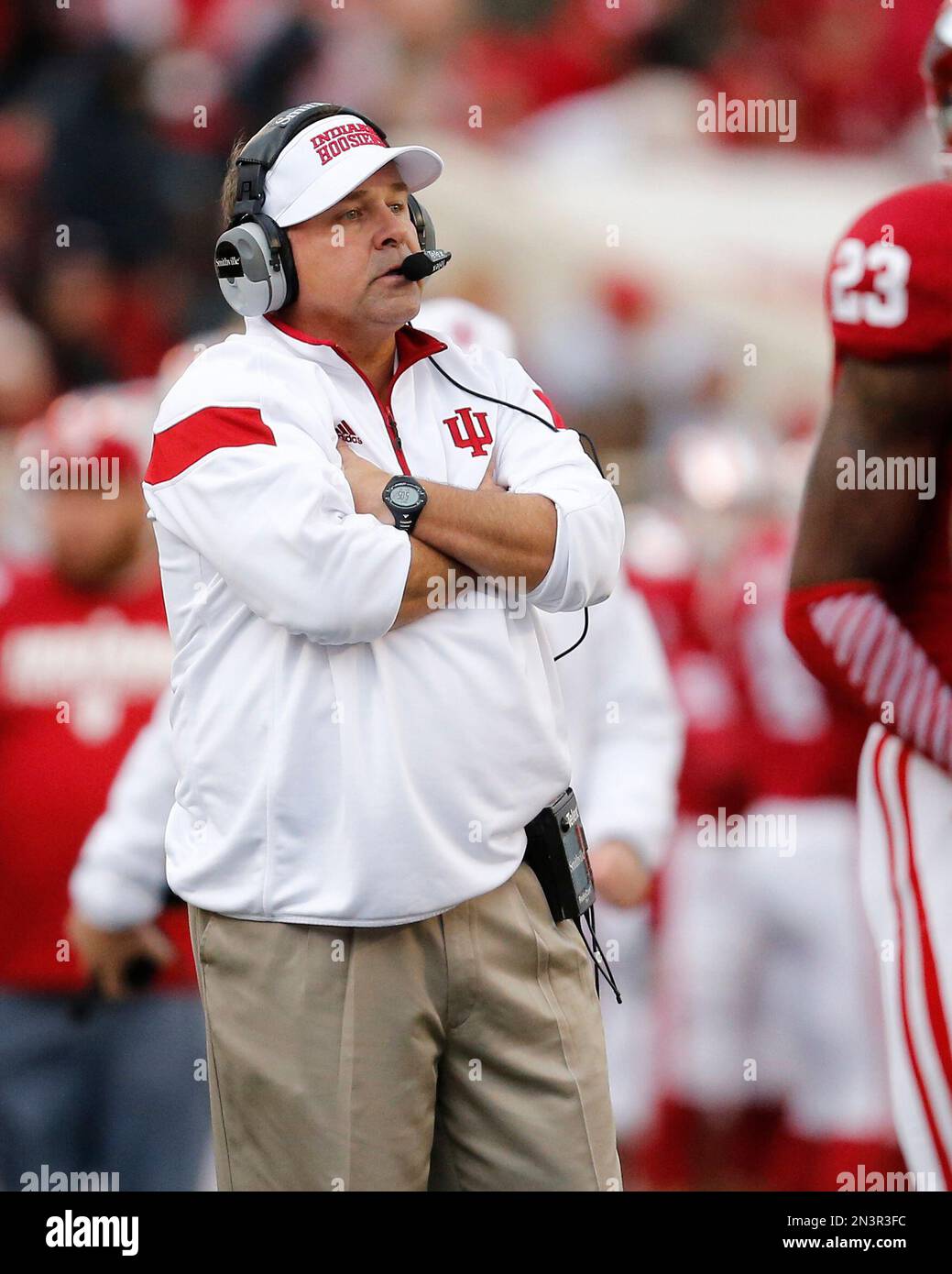 Indiana head coach Kevin Wilson during an NCAA college football game in ...