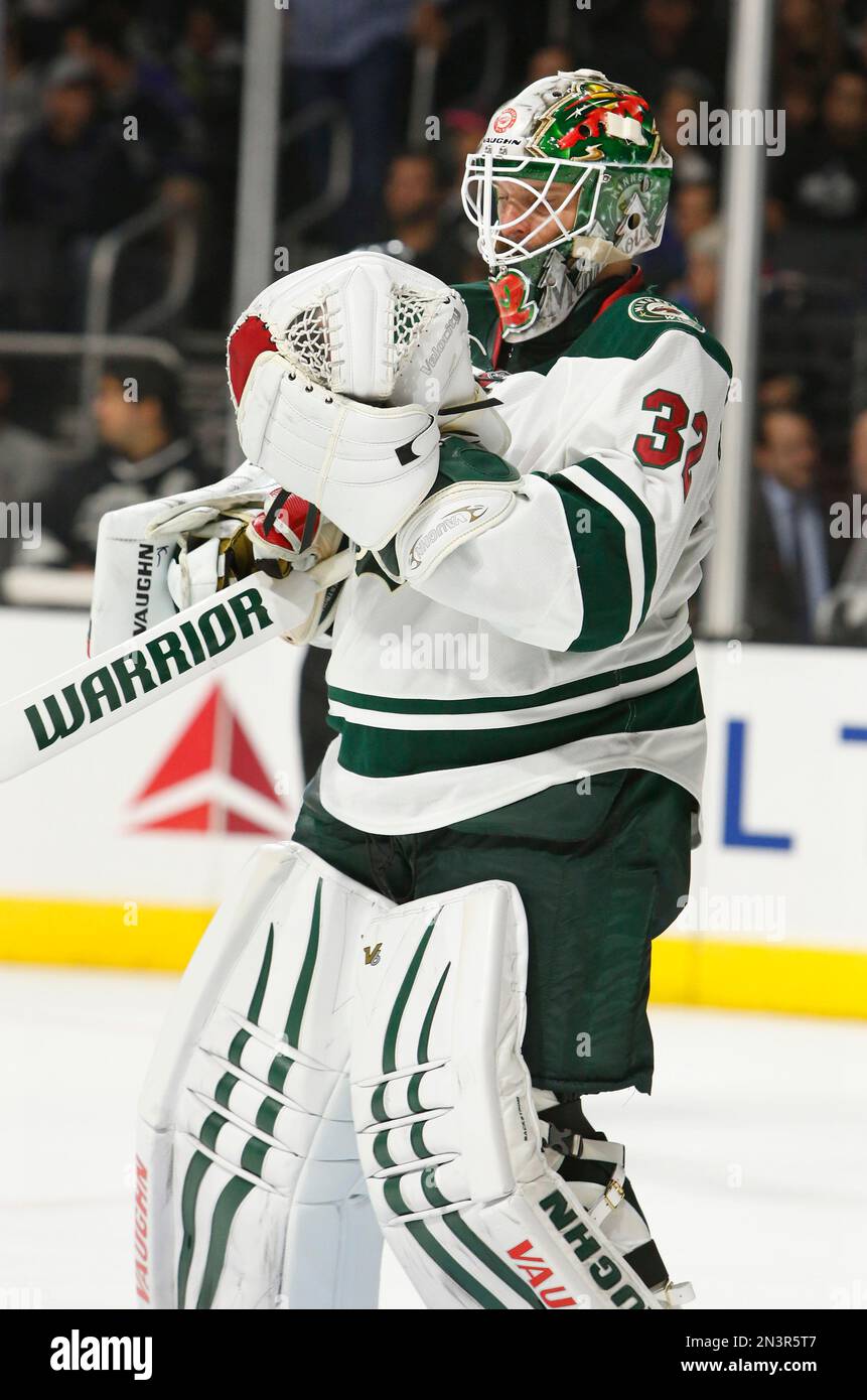 Minnesota Wild goalie Niklas Backstrom in an NHL hockey game against ...