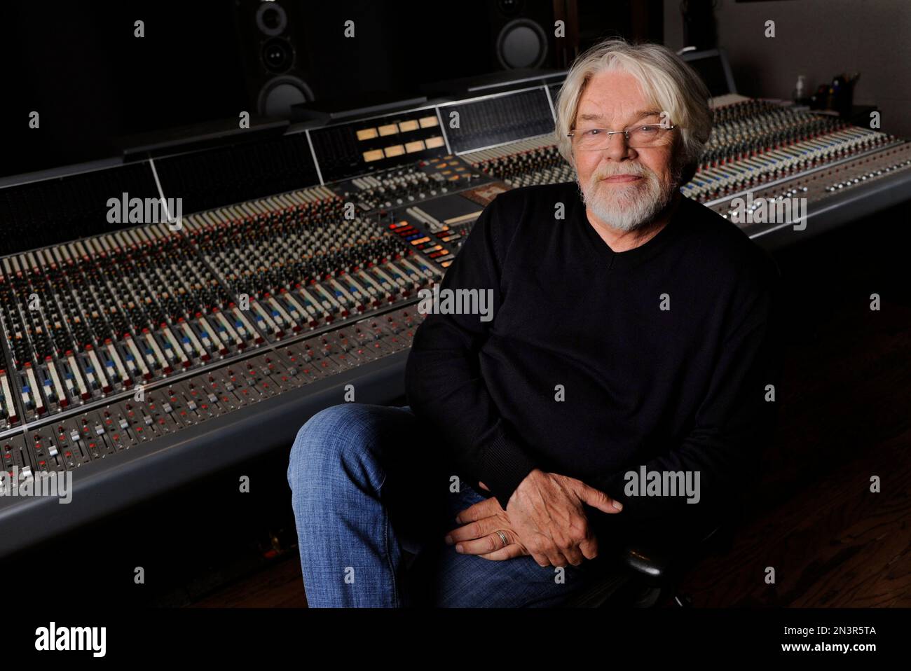 Singer Bob Seger poses for a portrait in a Capitol Records studio on ...