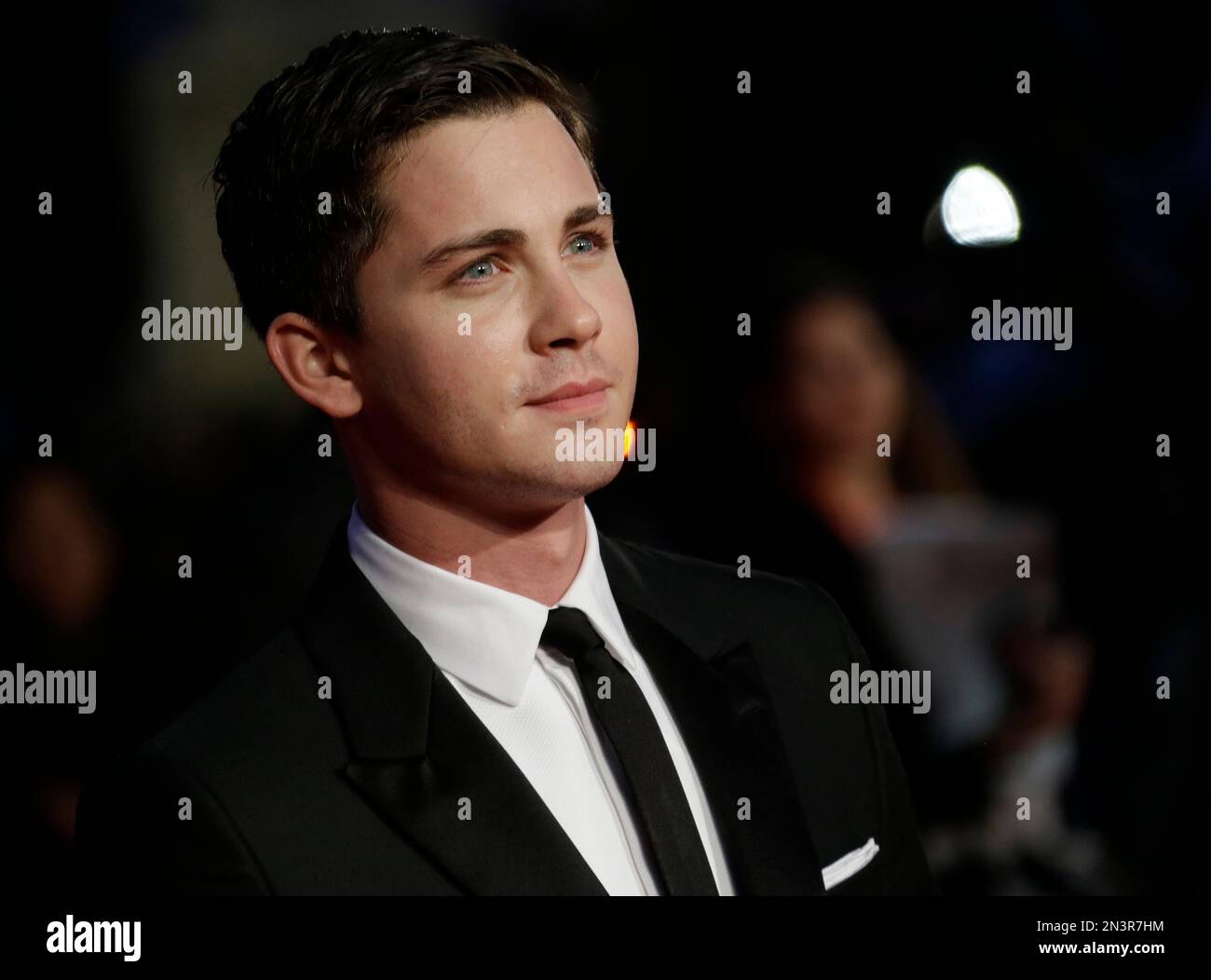 Actor Logan Lerman poses for photographers at the premiere for the film ...