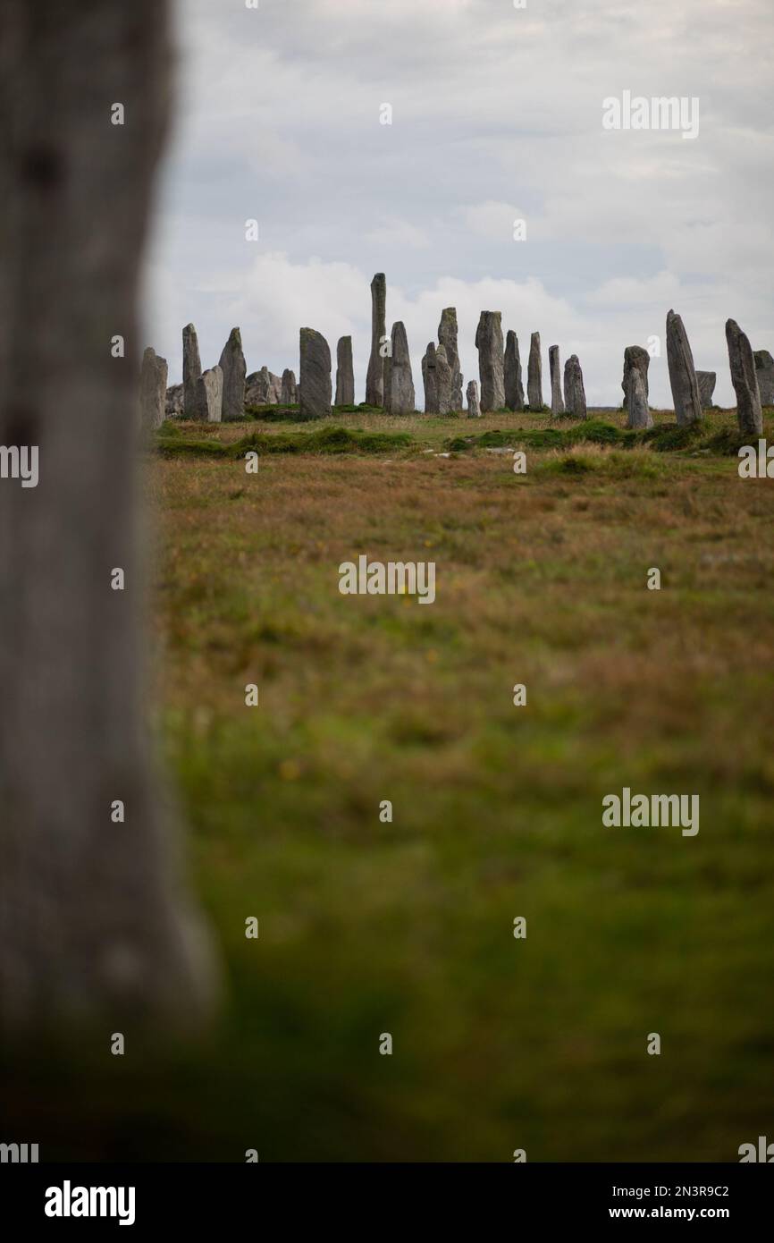 Callanish Stones Isle of Lewis Scotland ( Standing Stone Circle Stock ...