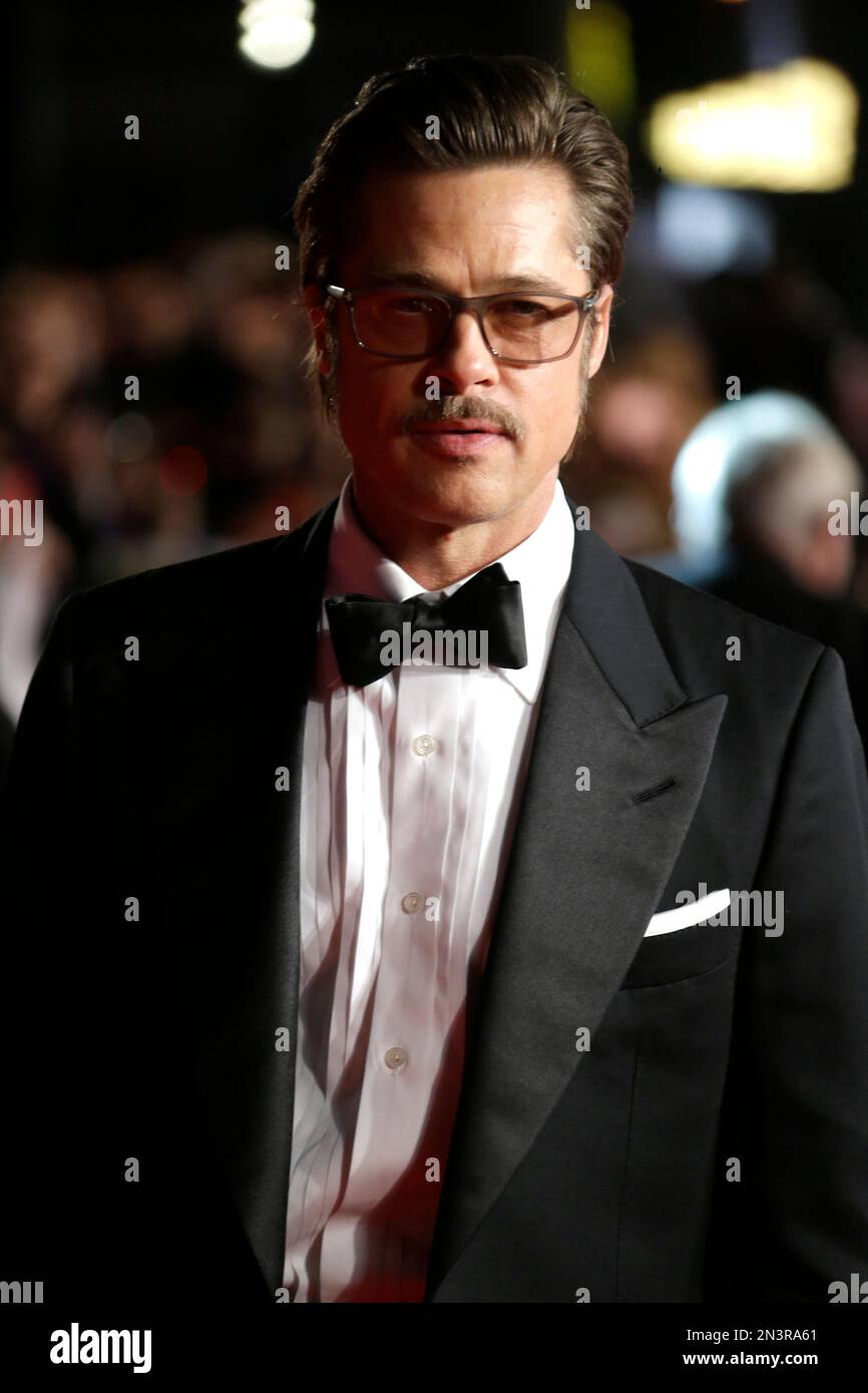 Actor Brad Pitt poses for photographers upon arrival at the premiere of ...
