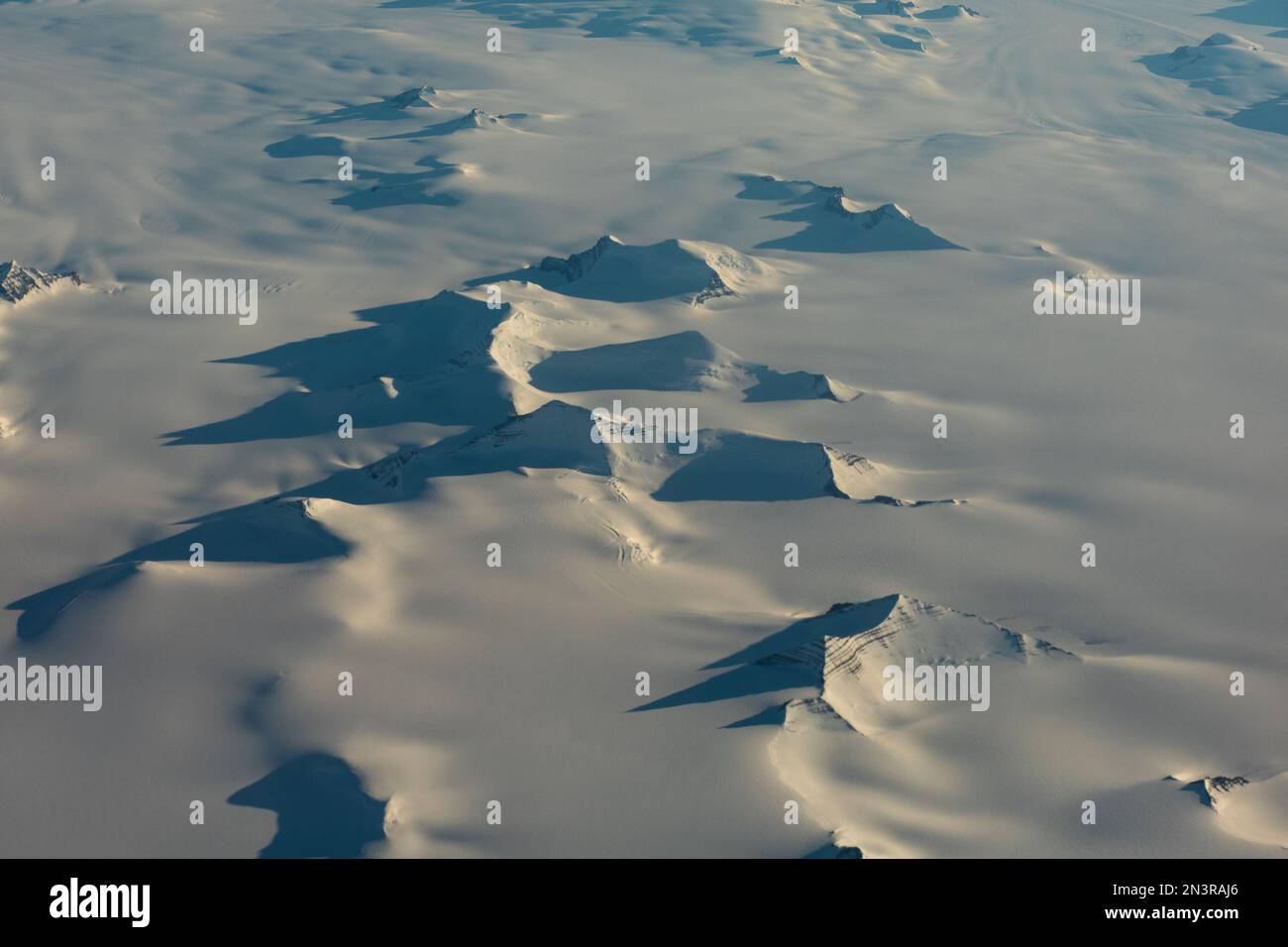 Greenland Ice Field From Above Stock Photo - Alamy