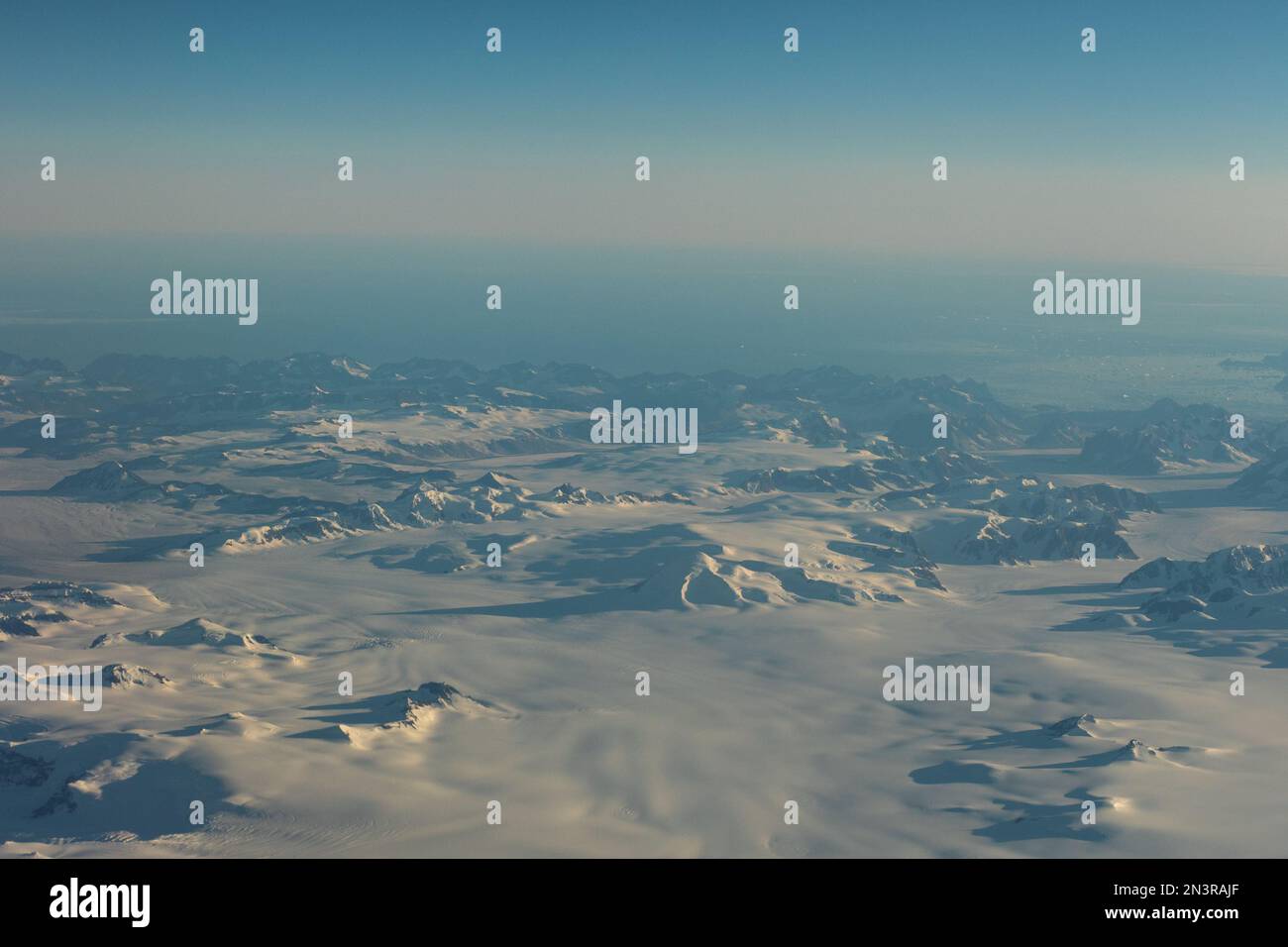 Greenland Ice Field From Above Stock Photo - Alamy