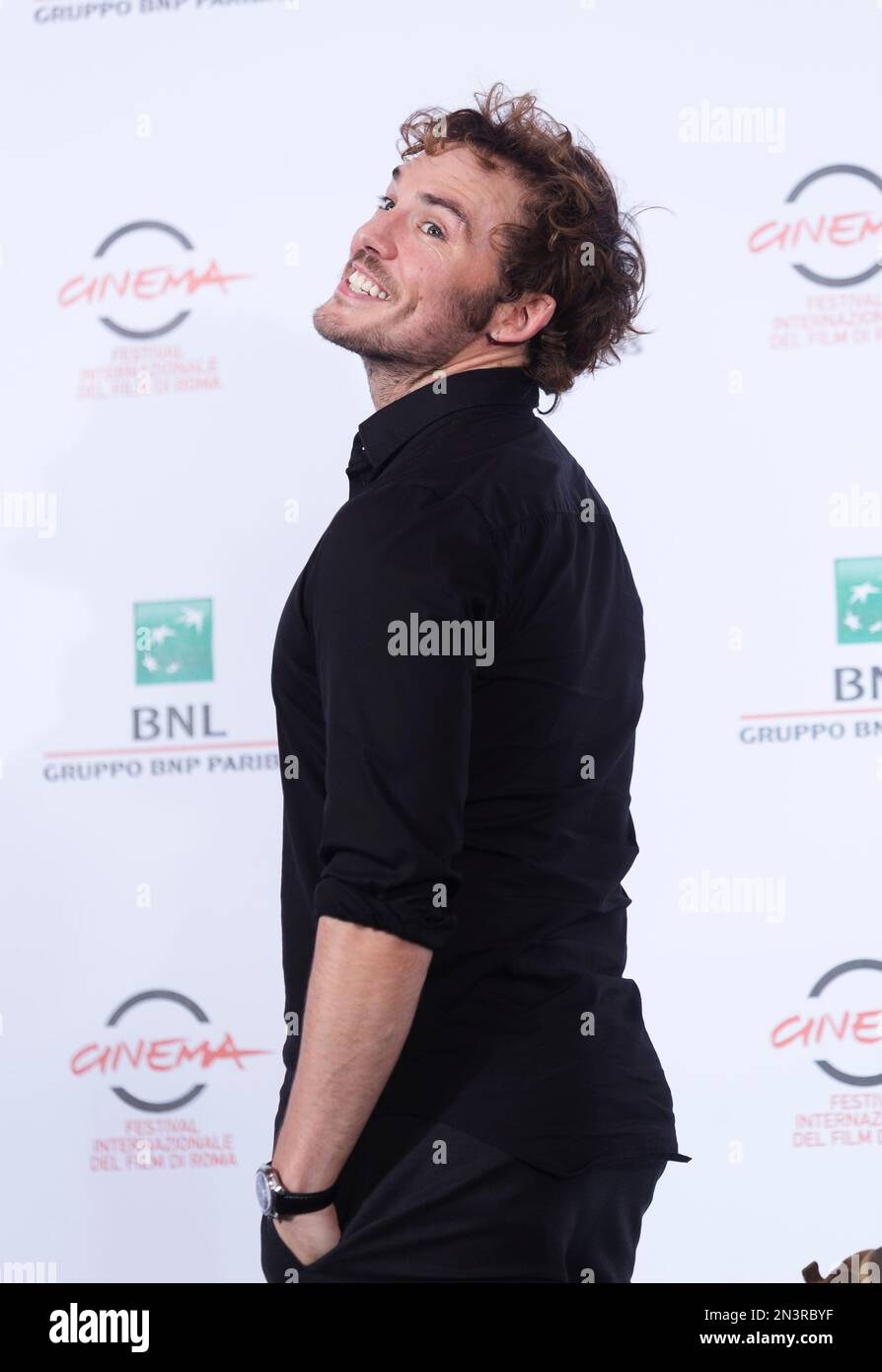 Actor Sam Clafin poses during the photo call of the movie 'Love, Rosie ...