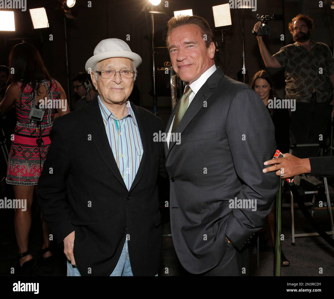 Norman Lear and Arnold Schwarzenegger attend the 24th Annual ...