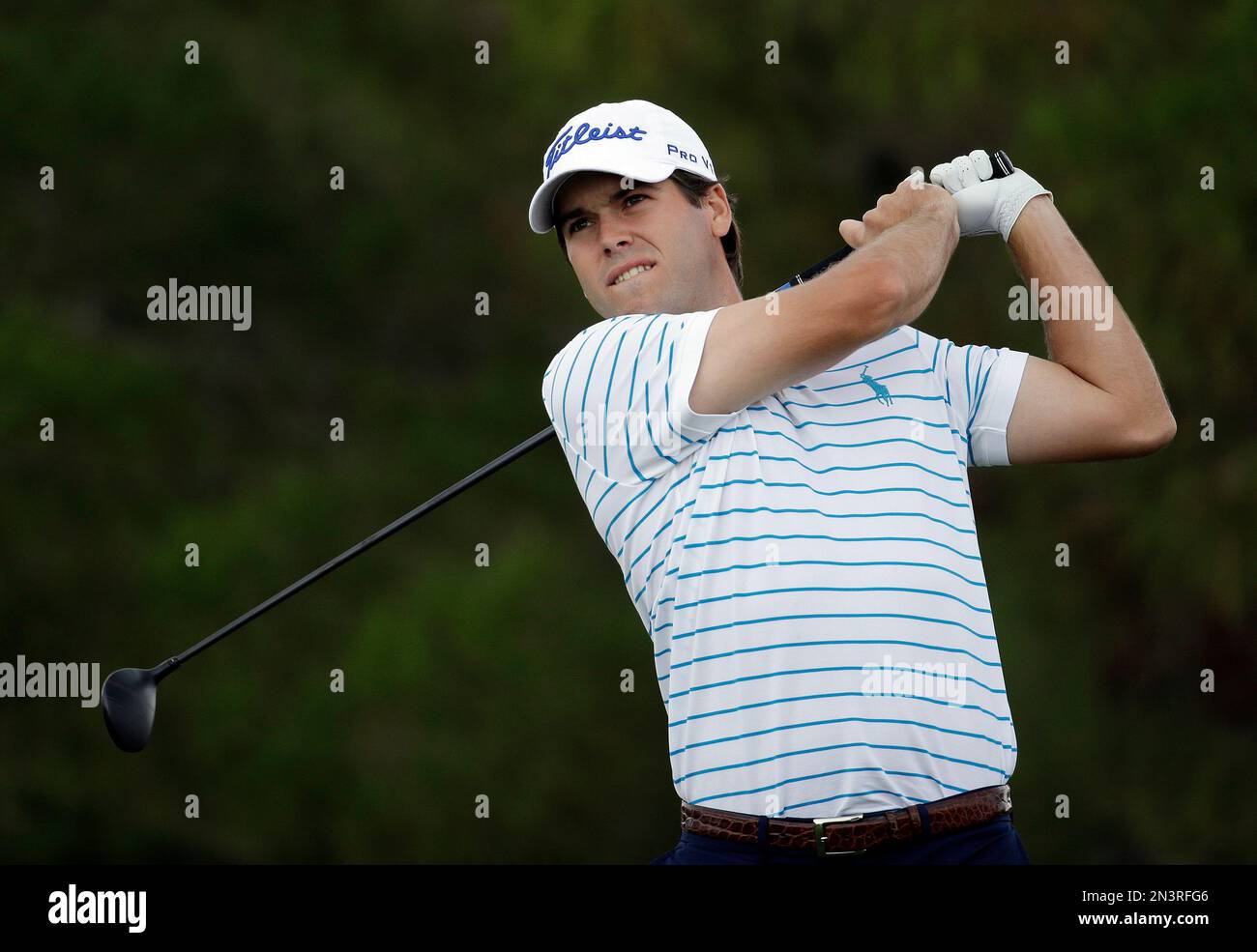 Ben Martin drives off the first tee during the third round of the ...