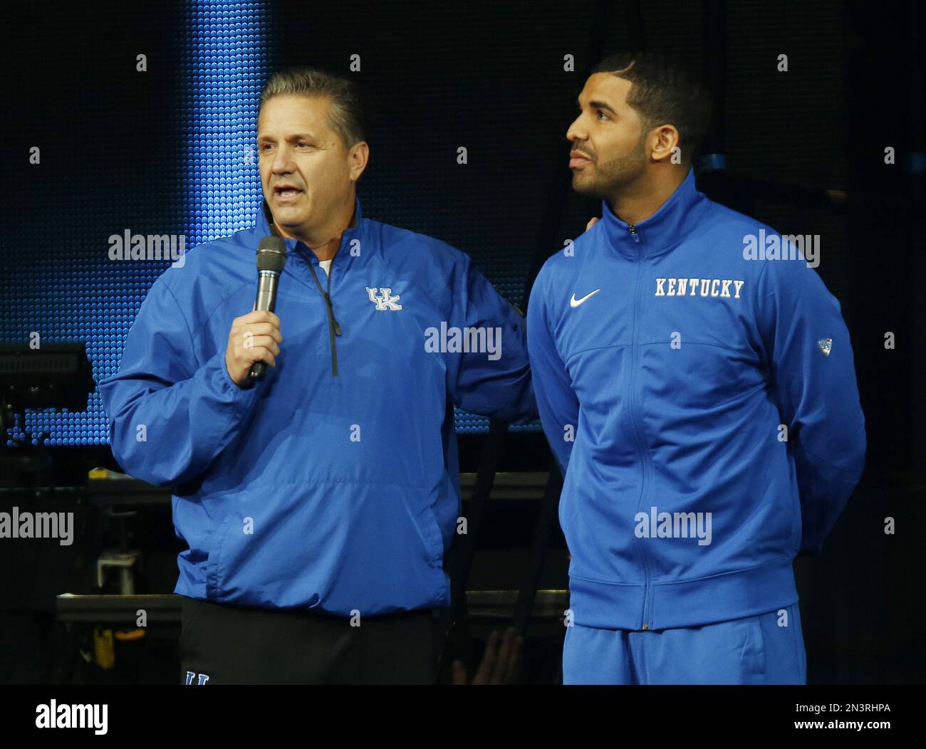 CORRECTS DAY OF WEEK TO FRIDAY - Kentucky coach John Calipari, left ...