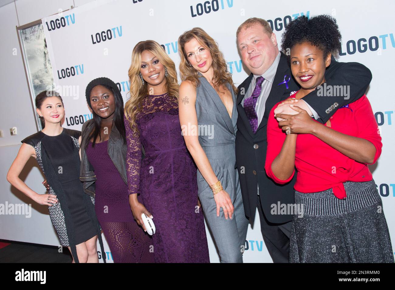 (L-R) Kimiko Glenn, Danielle Brooks, Laverne Cox, Alysia Reiner, Joel Marsh Garland and Tanya ...