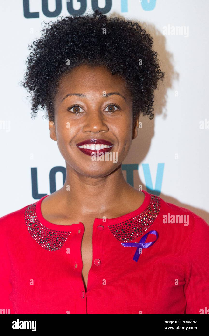 Tanya Wright attends the premiere screening of the MTV and Logo TV ...