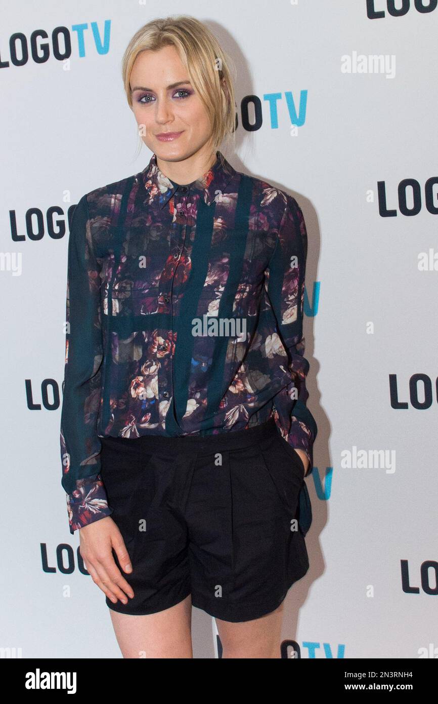 Taylor Schilling attends the premiere screening of the MTV and Logo TV ...