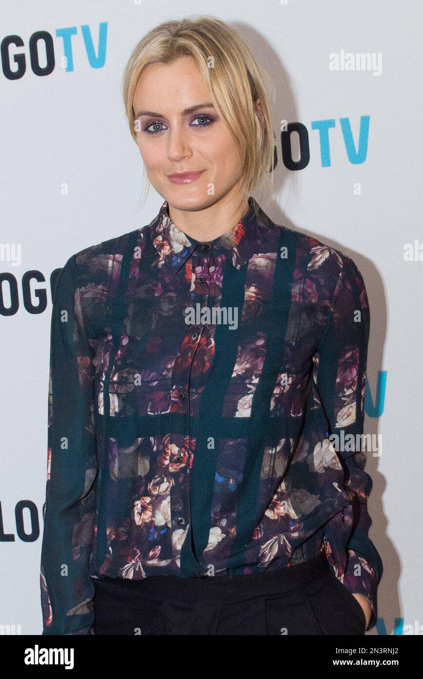 Taylor Schilling attends the premiere screening of the MTV and Logo TV ...