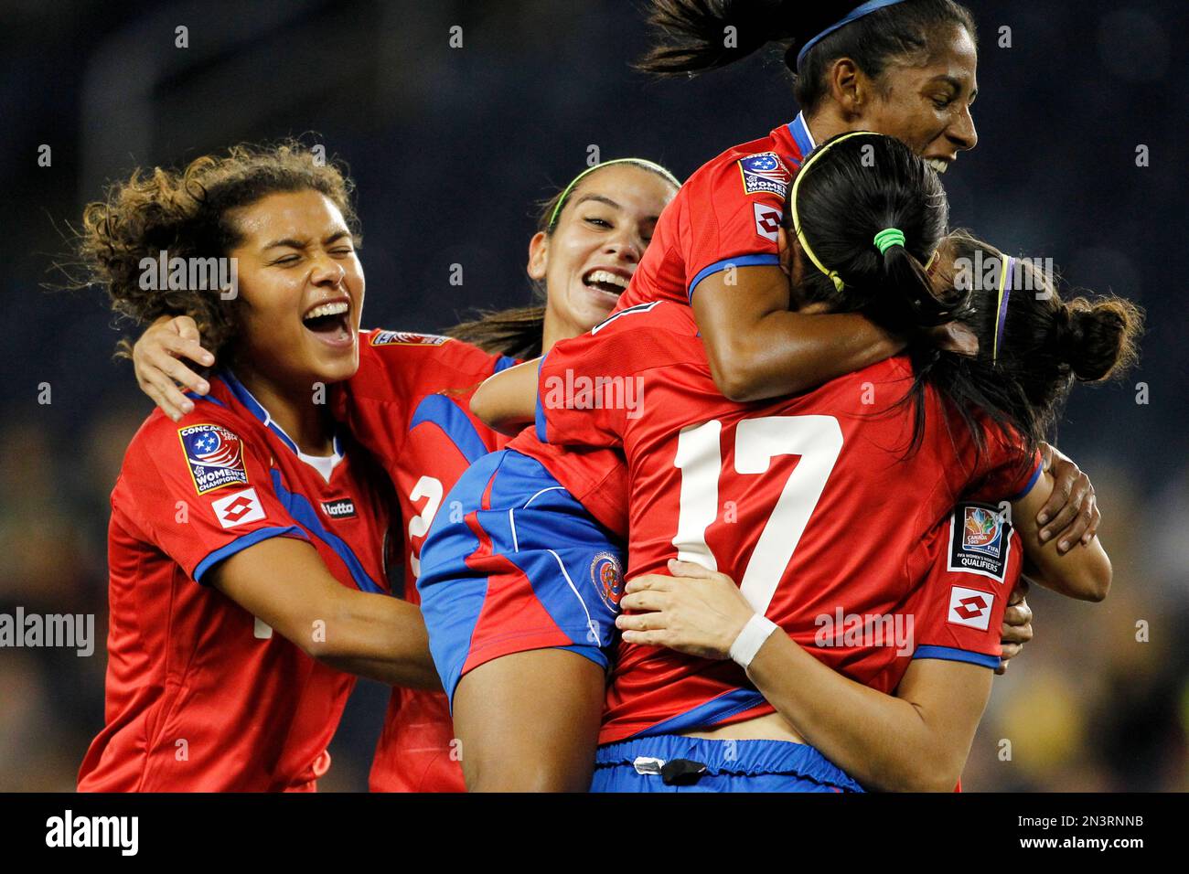 From left to right, Costa Rica's Raquel Rodriguez, Wendy Acosta, Diana ...