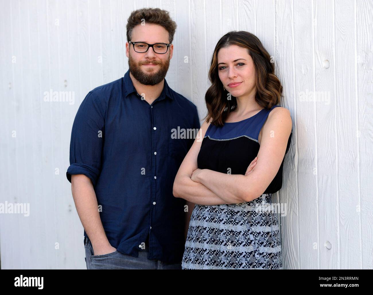 FOR FUTURE STORY -- Actors/writers Seth Rogen and his wife Lauren ...